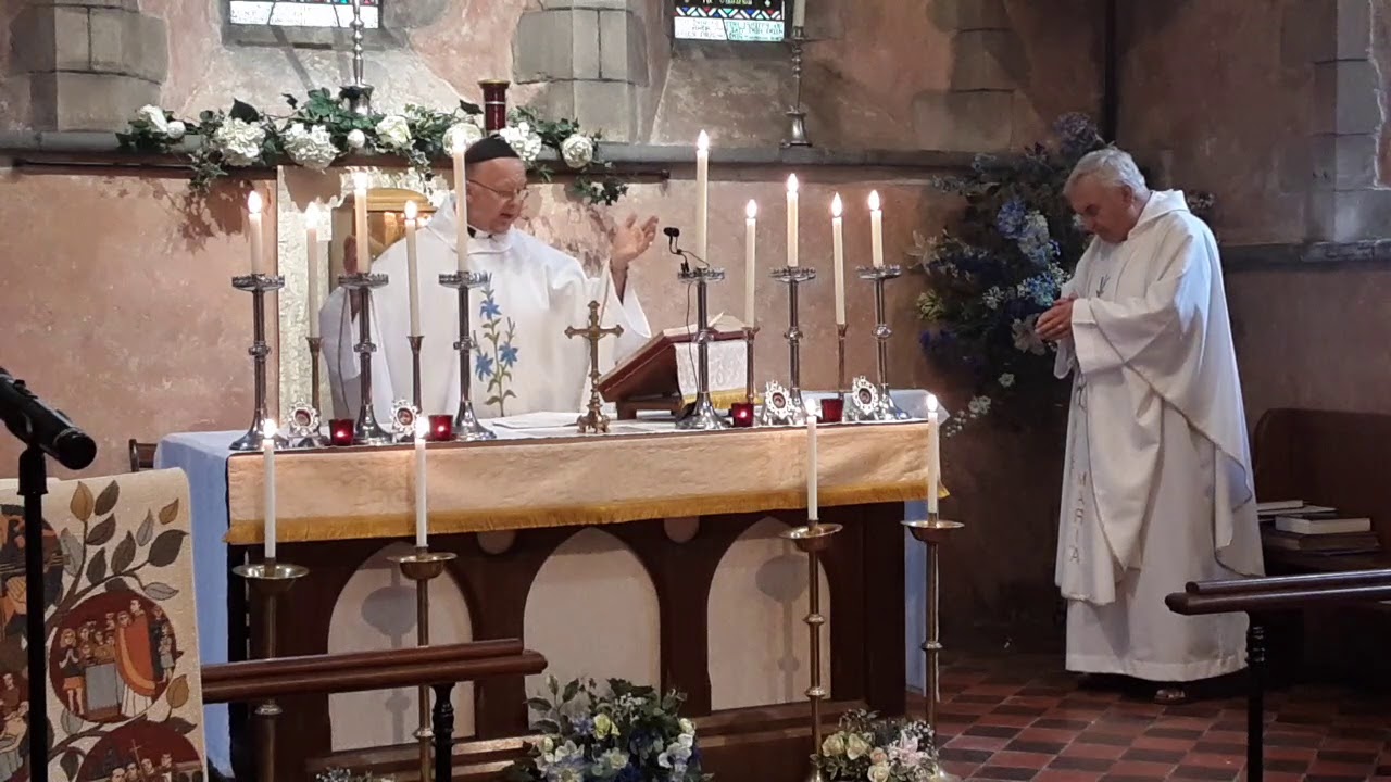 Assumption Mass Part 1 @ St Mary's Barnham - 16 August 2020 - YouTube