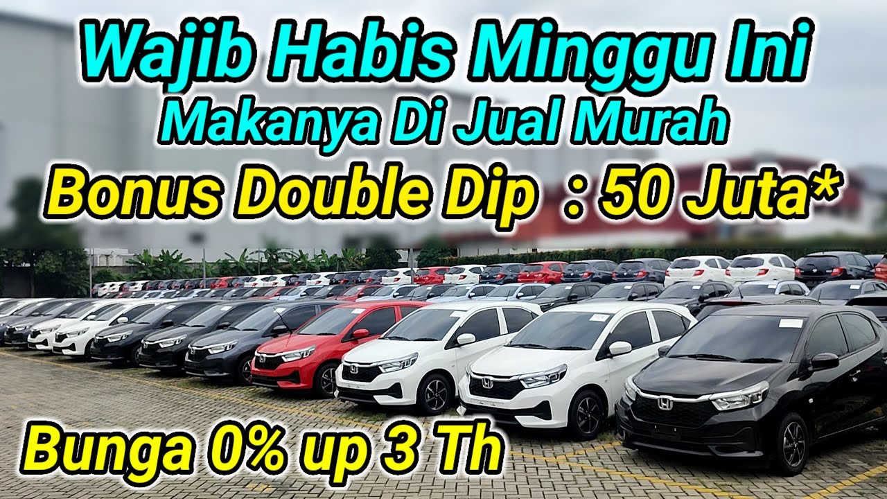 Harga Honda Brio, WRV dan HRV 2025. Promonya Bunga 0% up 3 Th. Cicilan ...
