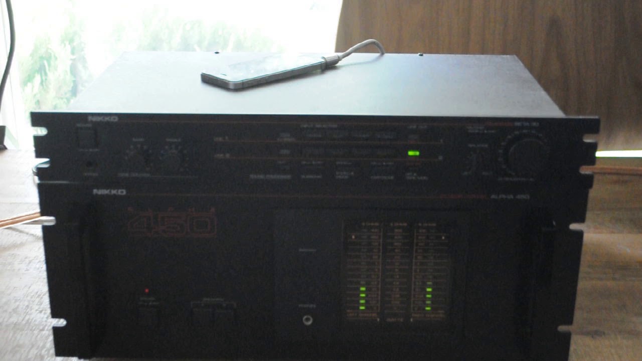 Nikko Alpha 450 Monster Amp + Monitor Audio Bronze Speakes - YouTube