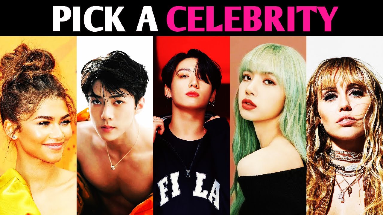 PICK A CELEBRITY! Famous People Personality Test - Pick One Magic Quiz ...