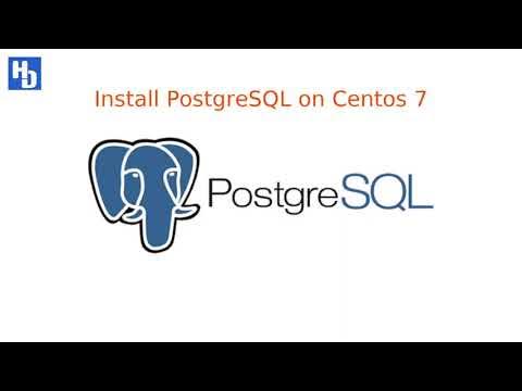 Install postgresql on centos 7 - YouTube