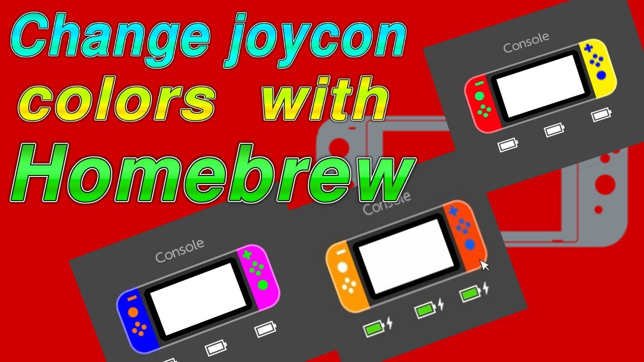 Switch Tutorial (noob friendly) - New Homebrew Change joycon display ...
