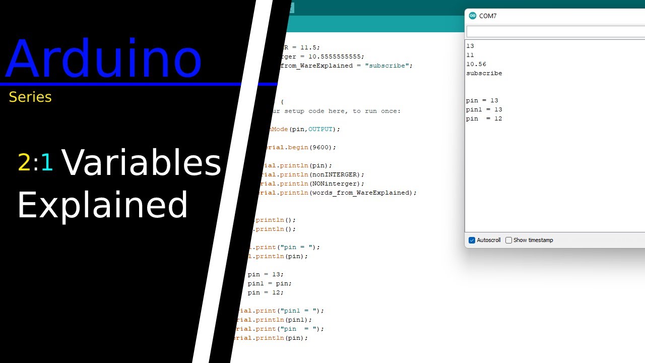 Arduino Series Tutorial 21 Understanding Variables Youtube 3002