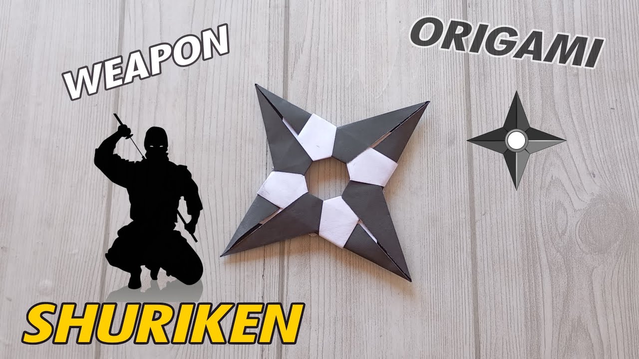DIY PAPER SHURIKEN ORIGAMI|HOW TO MAKE A NINJA SHURIKEN EASY TUTORIAL ...