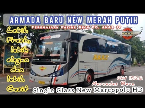 Trip Report 👍Mencoba armada baru Bus AKAS IV NEW MERAH PUTIH‼️Single ...