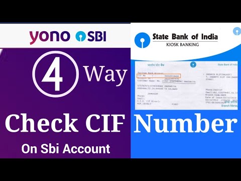 How To Check CIF Number In SBI Bank, CIF Number Ko Kaise Check Kare ...