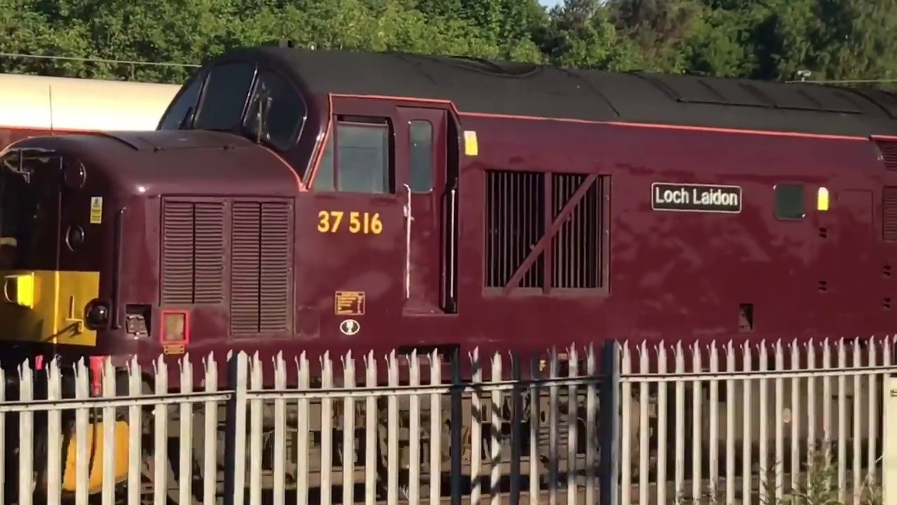 Thru the train window..... Carnforth Depot, WCRC 25/6/18 - YouTube