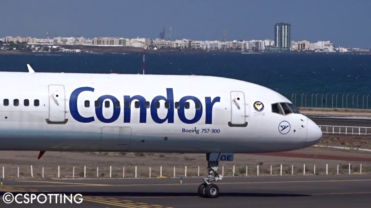 2x Condor Boeing 757-300 *old + new livery* landing and takeoff at ...