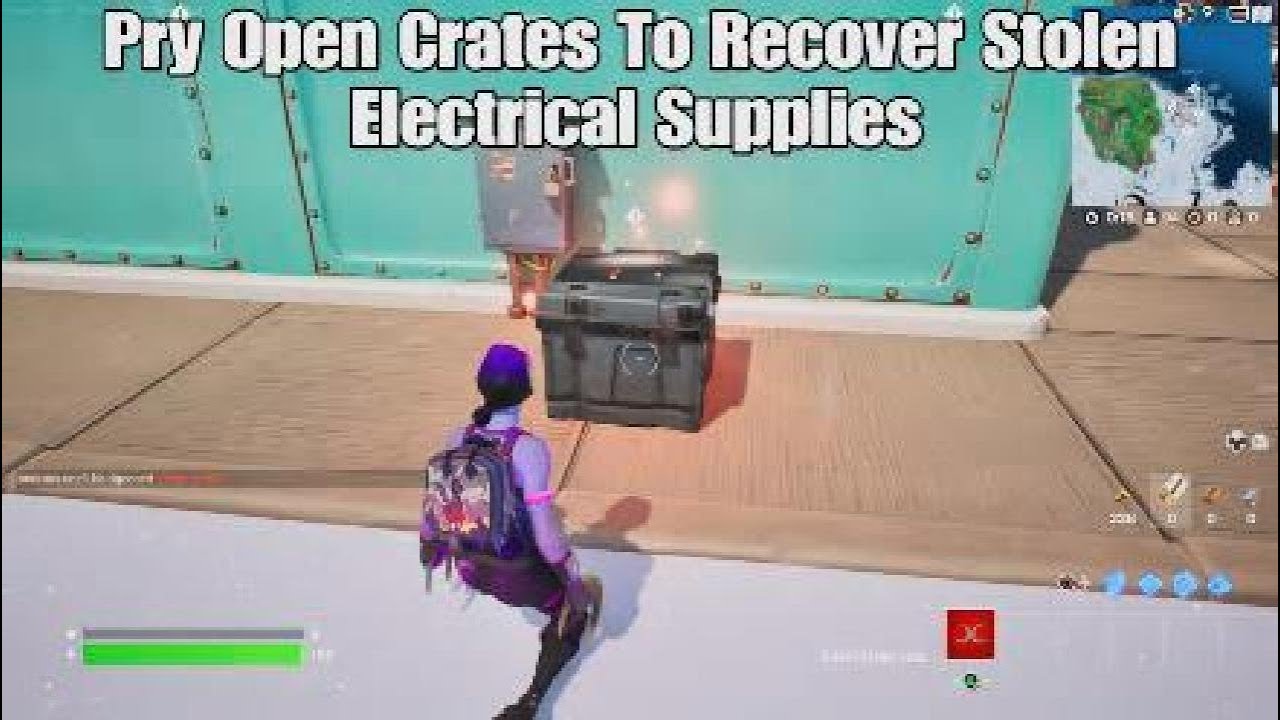 Pry open Crates To Recover Stolen electrical supplies Location Fortnite ...