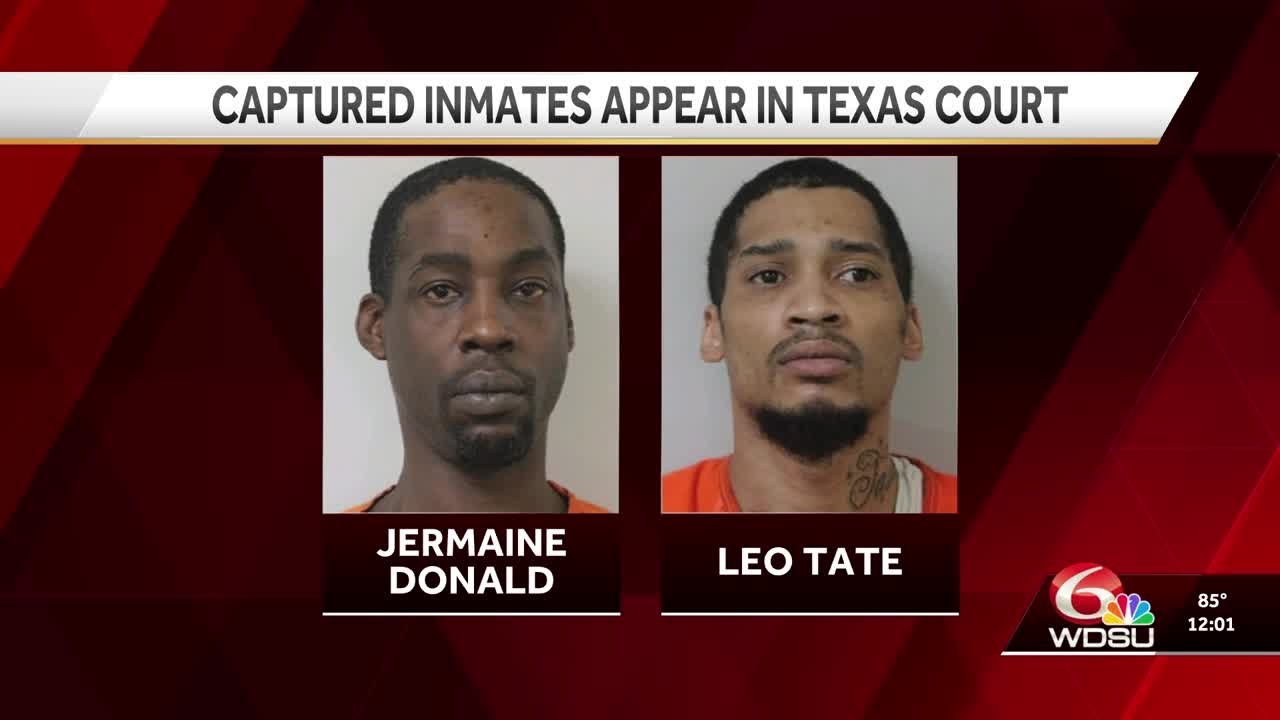 Two escaped inmates captured in Texas held without bond - YouTube