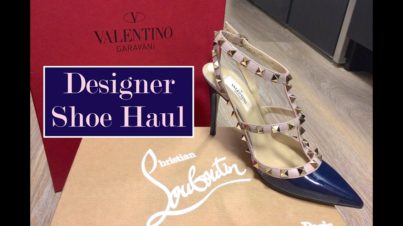 Luxe Shoe Haul & Try-On | Louboutin, Valentino, Gianvito Rossi - YouTube