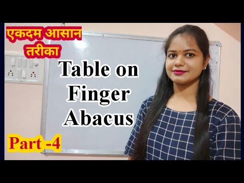 Table on finger Abacus | Finger Abacus | Finger calculation Trick ...
