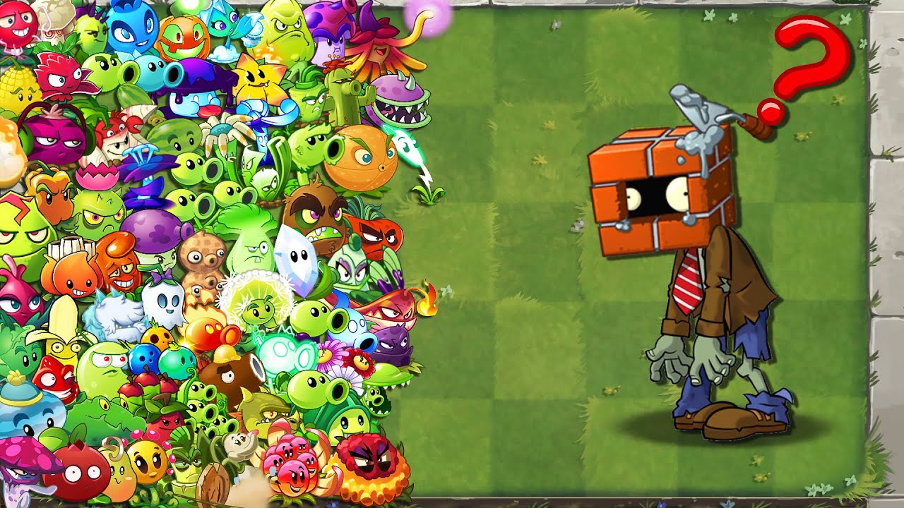 All Plants 1 Plant Food vs 99 Brickhead Zombie - Who Will Win? - PvZ 2 ...