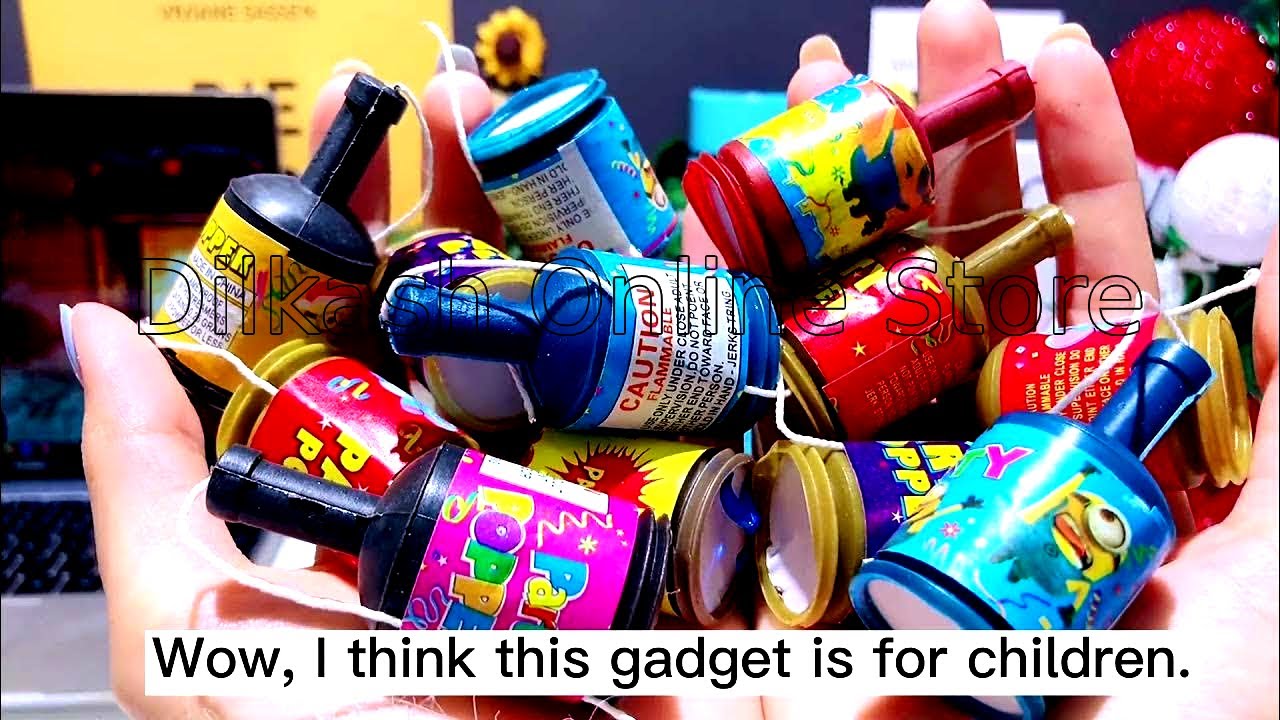Tiny Party Popper for kids - Party Poppers sound how to use at home ...