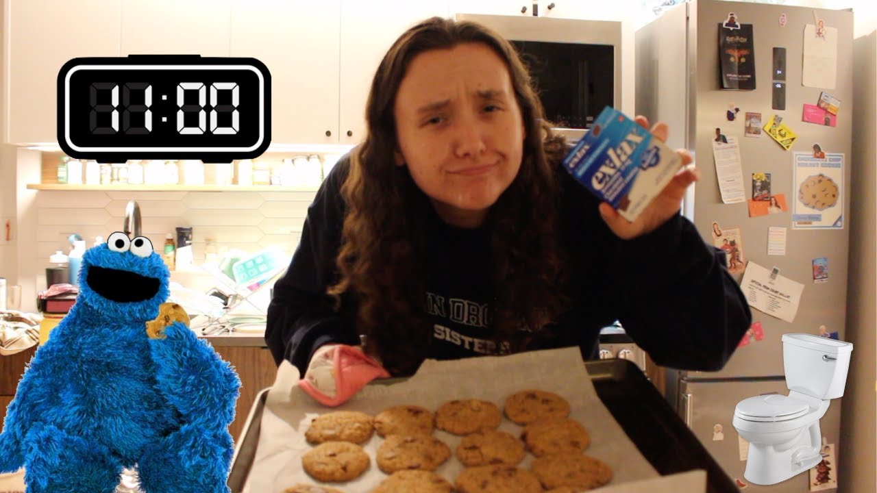 baking my laxatives into cookies at 11pm - YouTube