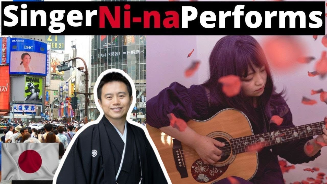 Japanese girl singer Ni-na talks about street performing & sings her ...