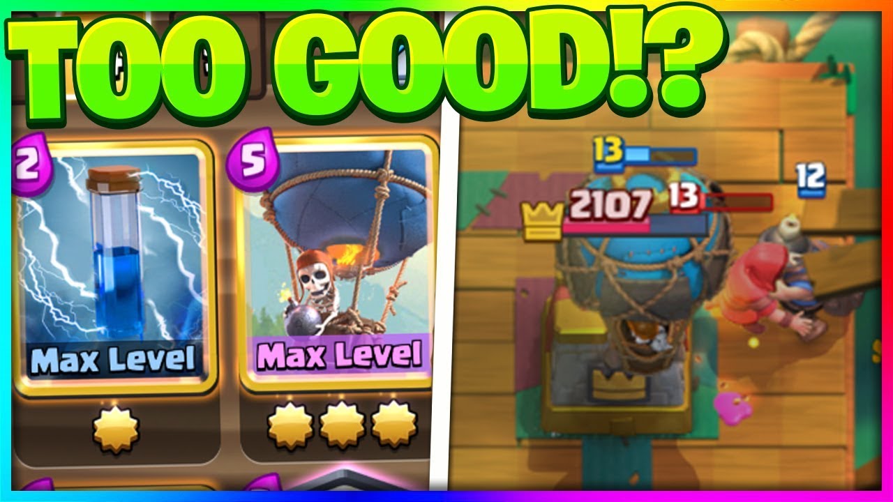 THIS DECK IS TOO GOOD!! Clash Royale Giant Skeleton + Balloon Deck! The ...
