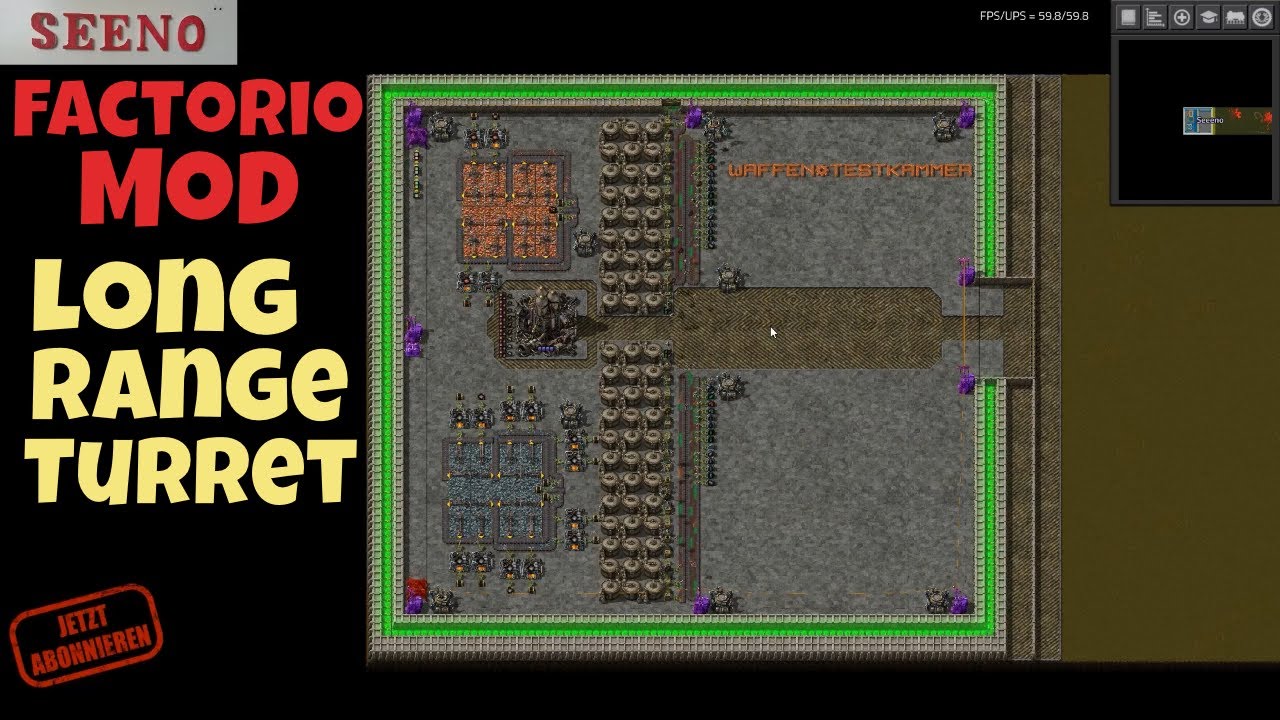 Factorio Mods | Long Range Turret - YouTube