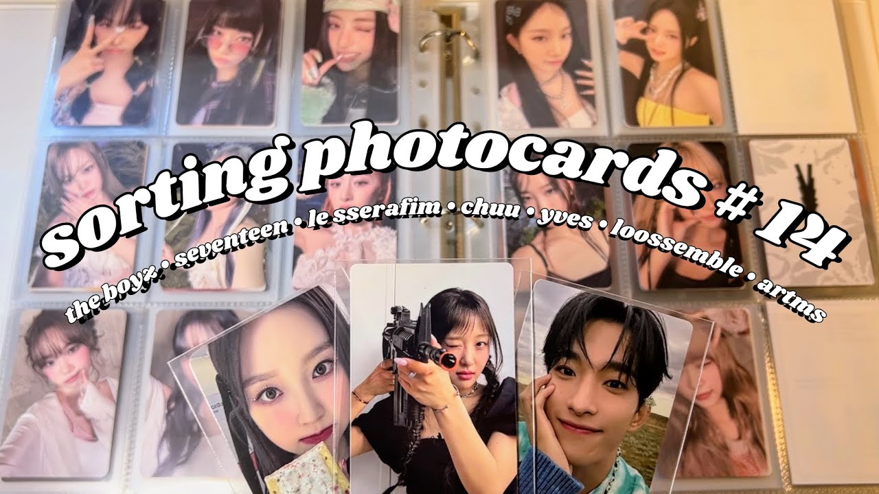 storing kpop photocards #14 | loossemble, artms, chuu, yves, seventeen, the boyz - YouTube