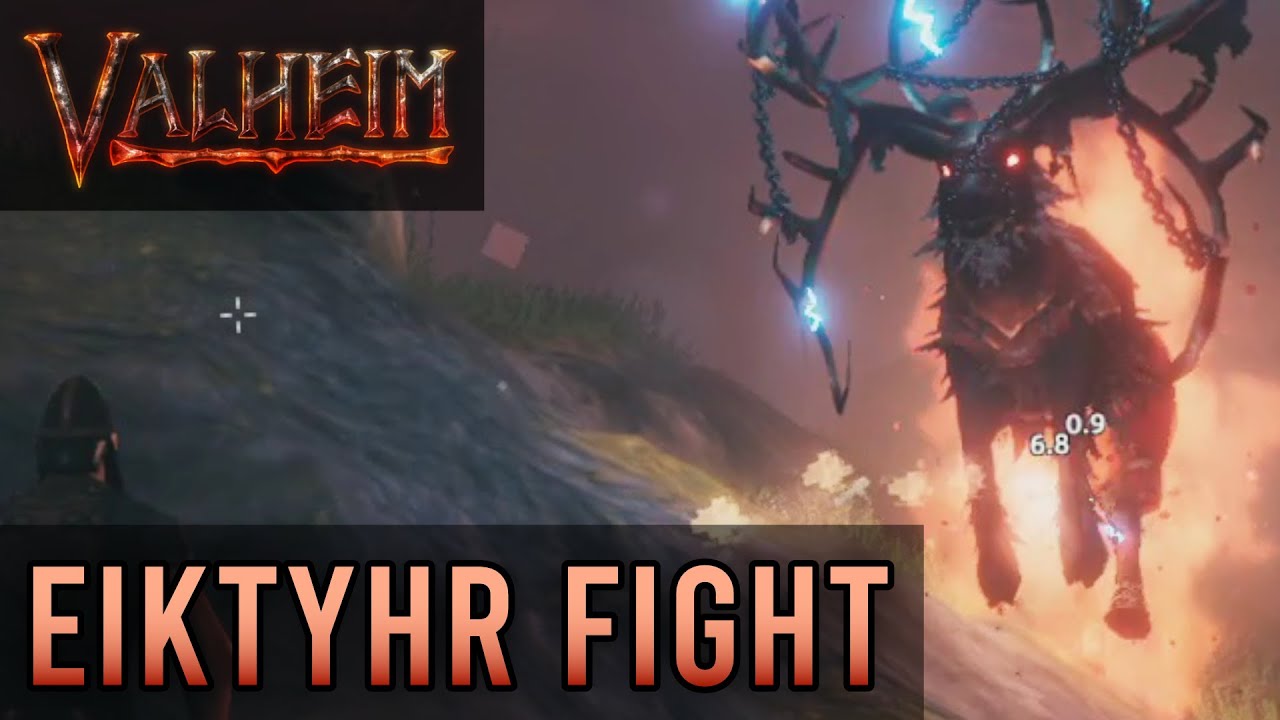 Valheim: The Fall of Eikthyr (Boss Fight) - YouTube