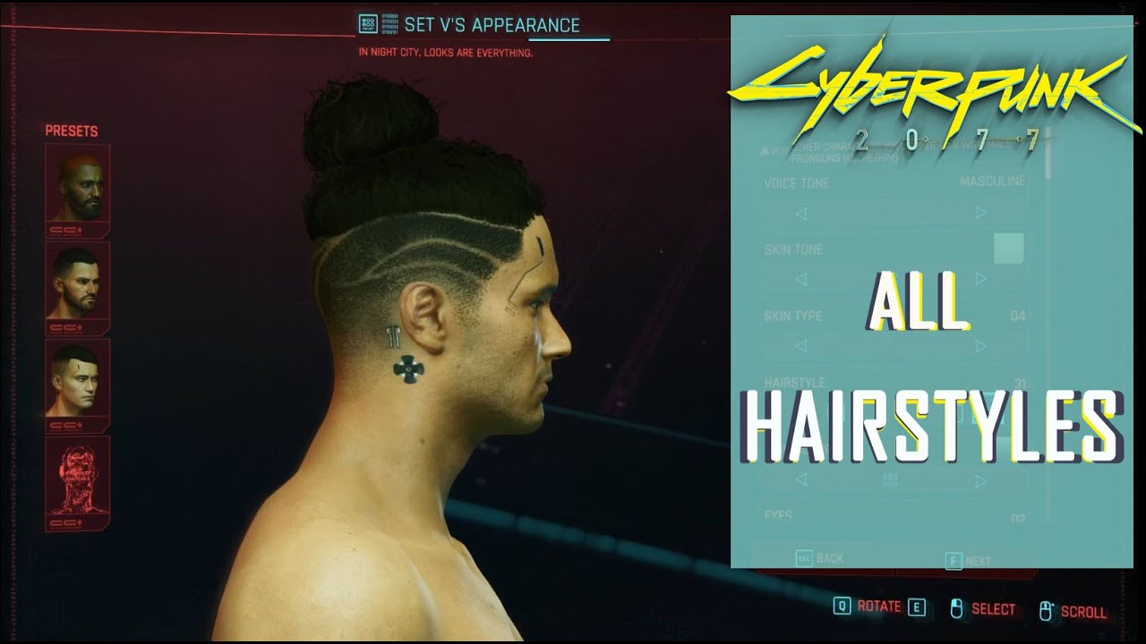 Cyberpunk 2077 | Men Hairstyles - YouTube
