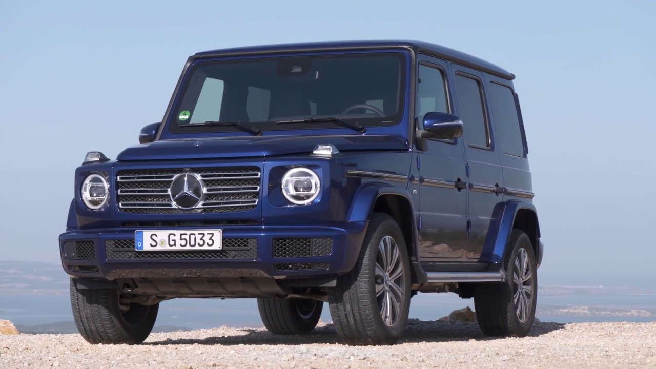 Mercedes-Benz G 500 in Brilliant blue metallic Preview - YouTube