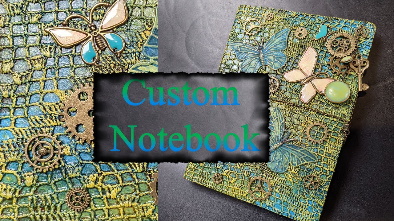 Handmade Custom Notebook Cover - YouTube