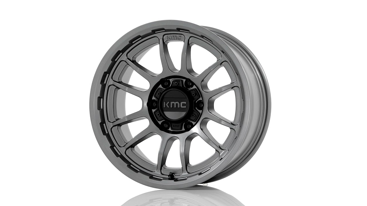 KMC WHEELS KM727 WRATH - 17X8.5 - MATTE ANTHRACITE - YouTube