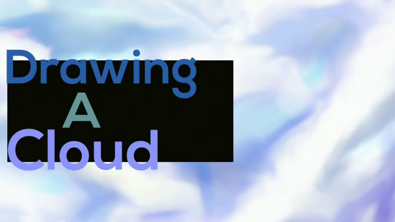 how to draw a magical clouds .... guess? is this anime style or was I ...