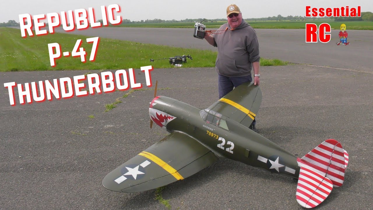 P-47D Razorback Thunderbolt | GIANT SCALE RC WARBIRD - YouTube