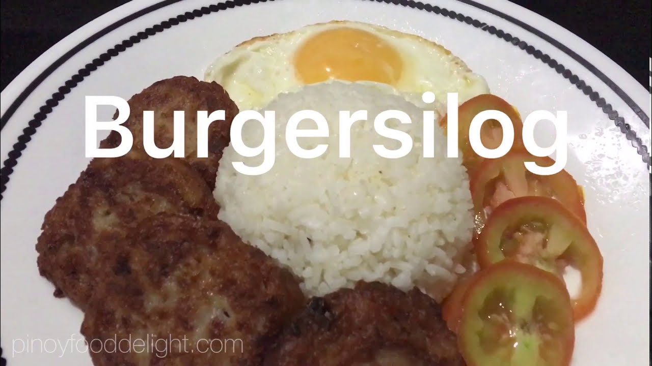 Burgersilog - Pinoy Food Delight - YouTube