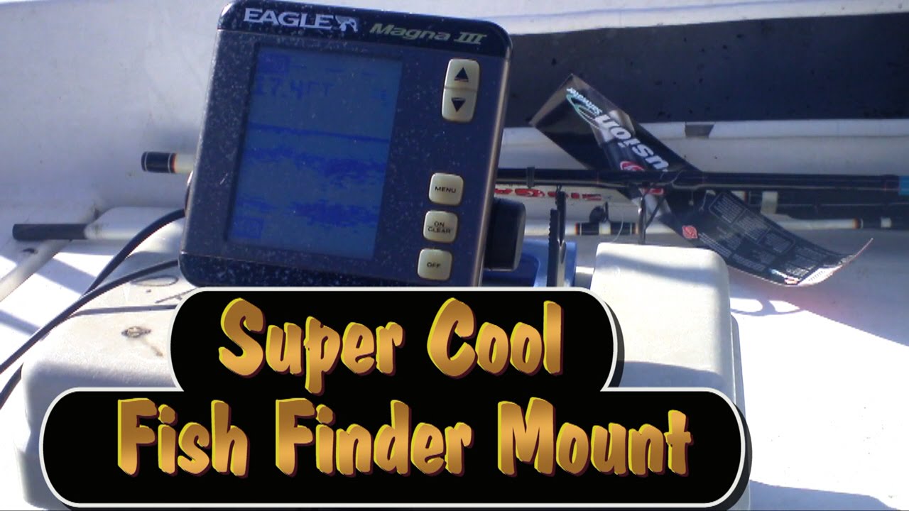Fish Finder mounting a better place to put your depth finder - YouTube