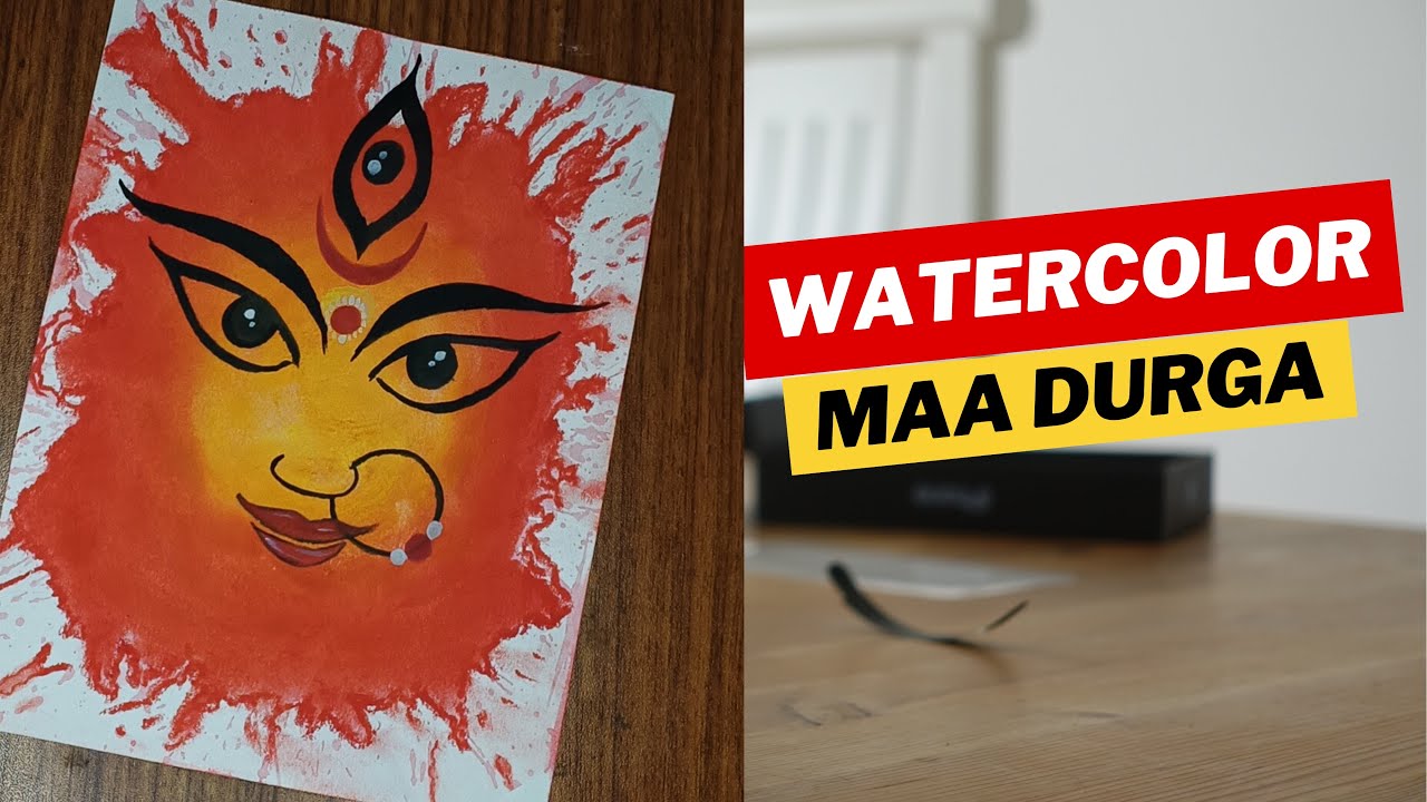 Goddess Maa Durga Face Painting by @p2g_vlog - YouTube