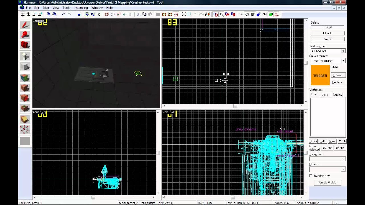 Hammer Editor Tutorial #31 - Portal 2 - How to make Aerial Faith Plates ...
