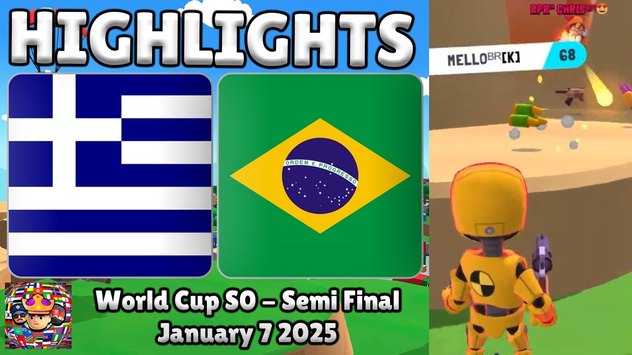 Battle Guys | 🇬🇷 Greece vs Brazil 🇧🇷 HIGHLIGHTS - S0 World Cup Semi ...