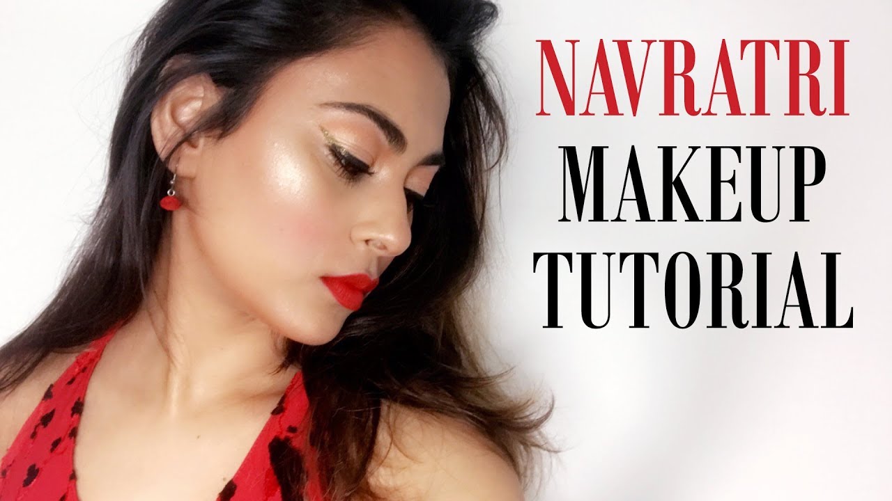 Navratri Makeup Look | Indian Festive Makeup - YouTube