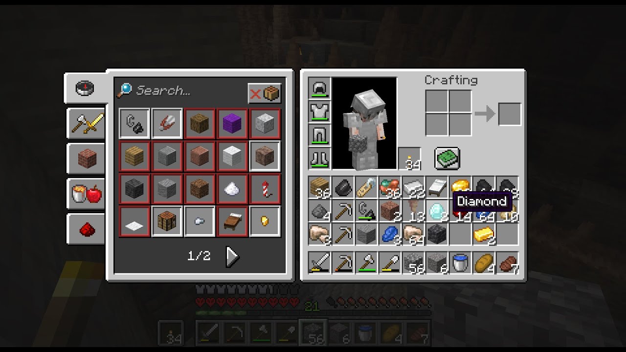 MineCraft Hardcore Take 3 Part 5 - Diamonds in the Minecart - YouTube