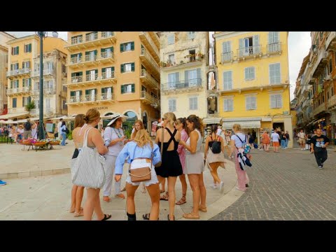 Corfu Greece, explore Corfu Town 🇬🇷 | Walking Tour 4K 60fps - YouTube