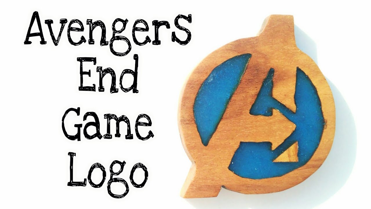 How to make Avengers End Game Logo from epoxy resin and wood art ...