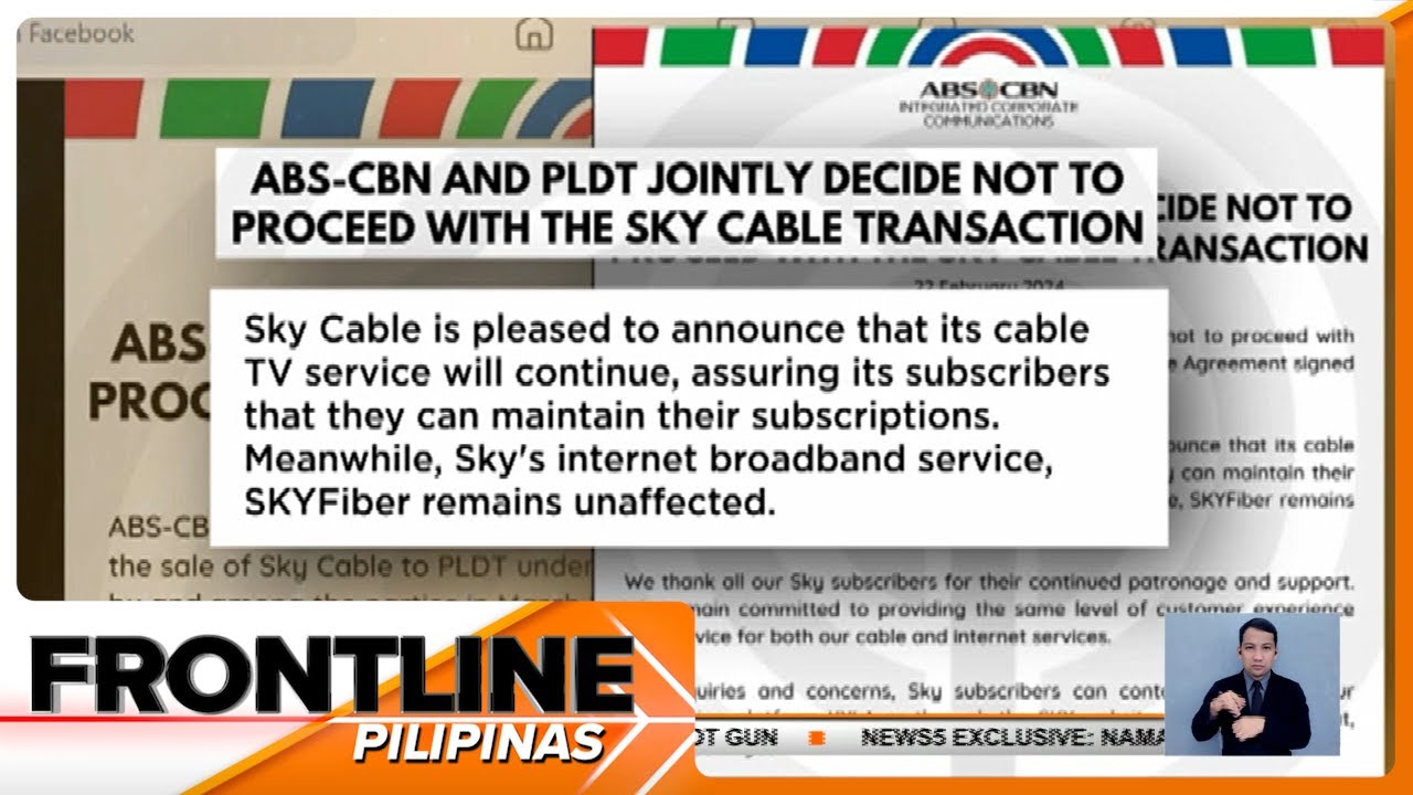 ABS-CBN, hindi na itutuloy ang pagbebenta ng Sky Cable sa PLDT ...