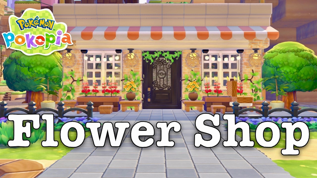 How to Build a Flower Shop / Pokémon Pokopia - YouTube