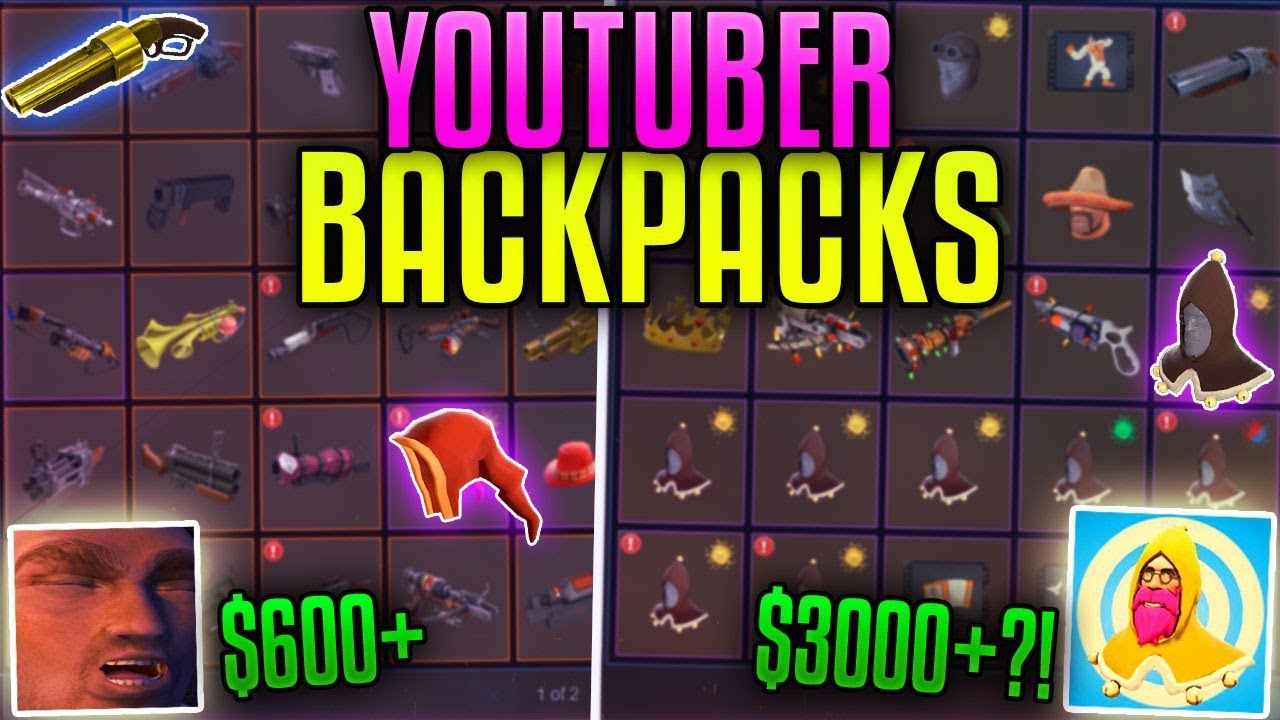 REVIEWING TF2 YouTuber's TF2 Backpacks... (Rating TF2BER Backpacks Out ...