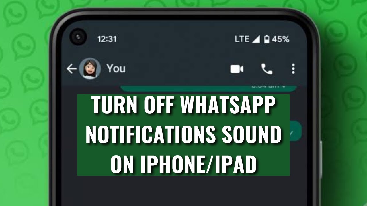 How To Turn Off WhatsApp Sent Message Sound On iPhone - YouTube