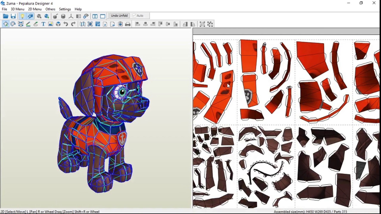 Papercraft de Zuma de Paw Patrol - YouTube