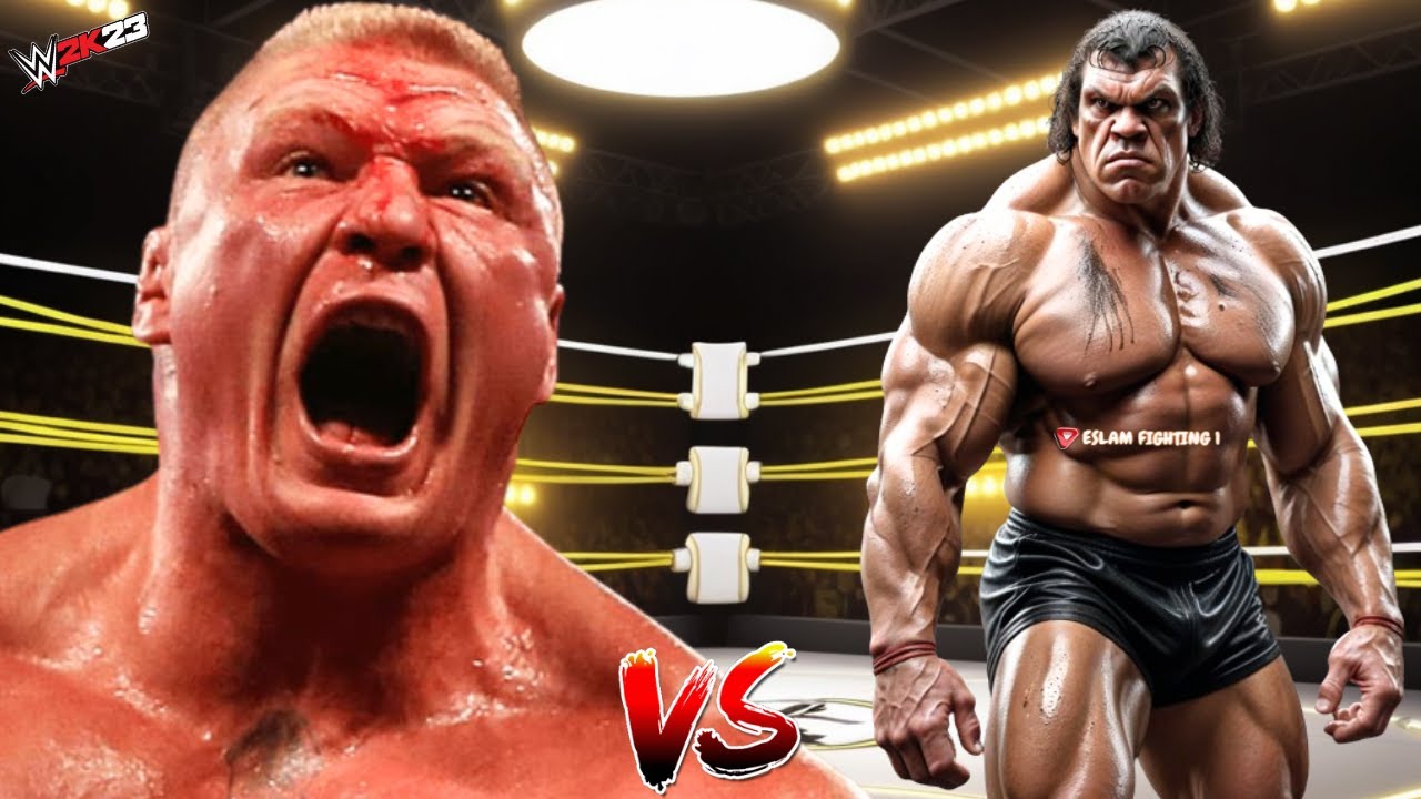 ⚡️WWE 2K23: Brock Lesnar vs Andre The Giant at SmackDown (Sep 8, 2024)⚡️ - YouTube