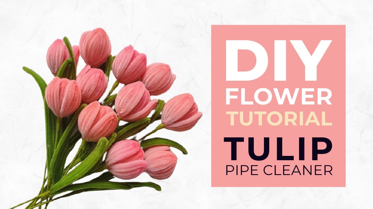 How to Make EASY Tulip Pipe Cleaner Flowers (for Beginners!) 🌷 - YouTube