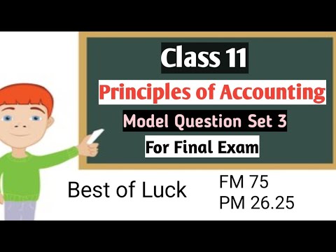 Class 11||Model Question Set 3||Principles of Accounting||HISSAN ...