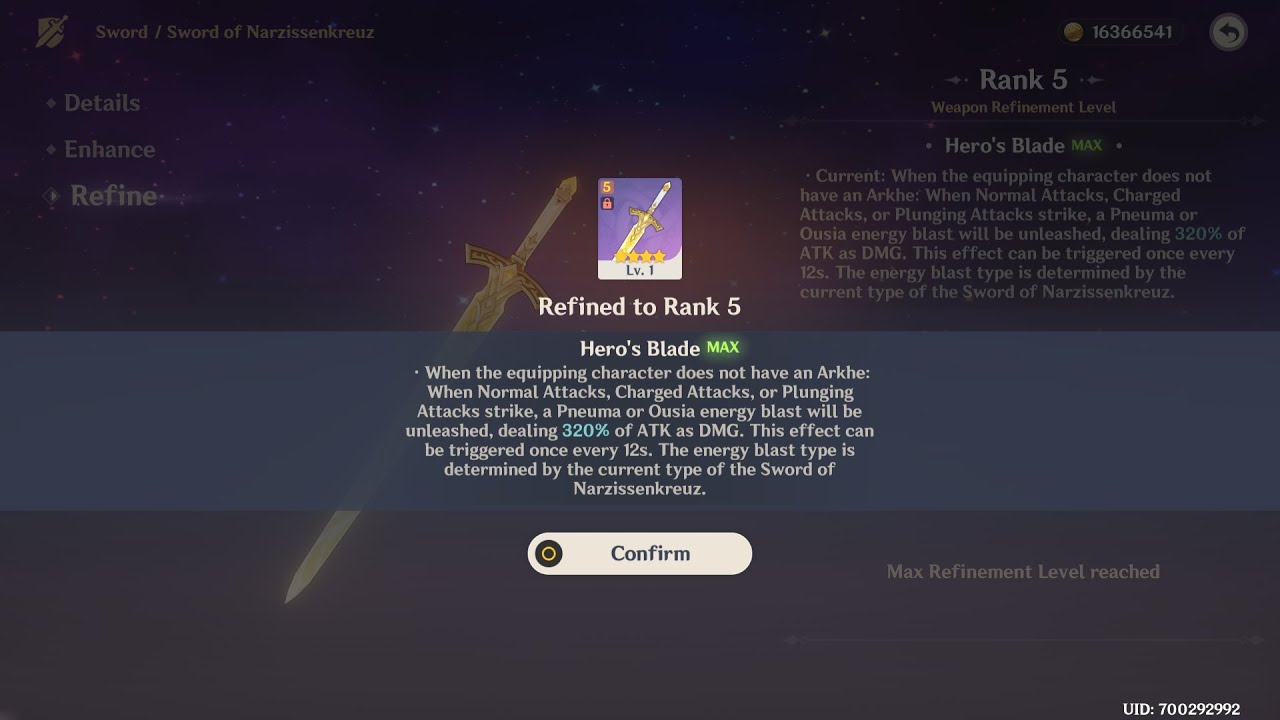 Surging Sacred Chalice | Refining Sword of Narzissenkreuz [ Genshin ...