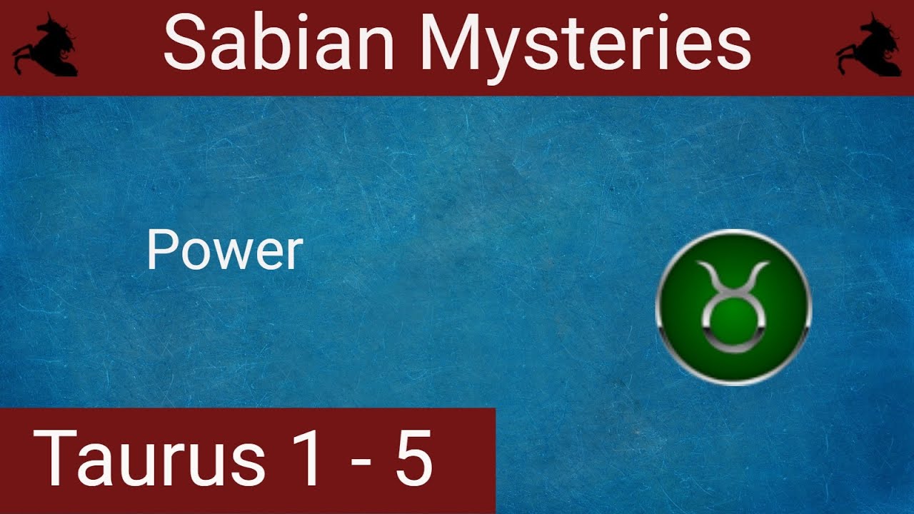 Some Qualities of Taurus (1-5) Power - YouTube