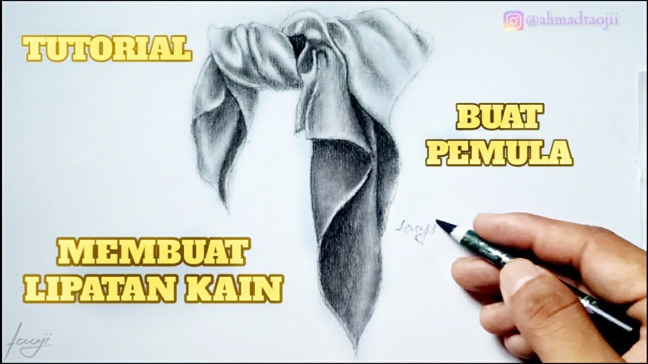 Cara menggambar lipatan kain | how to draw clothes - YouTube